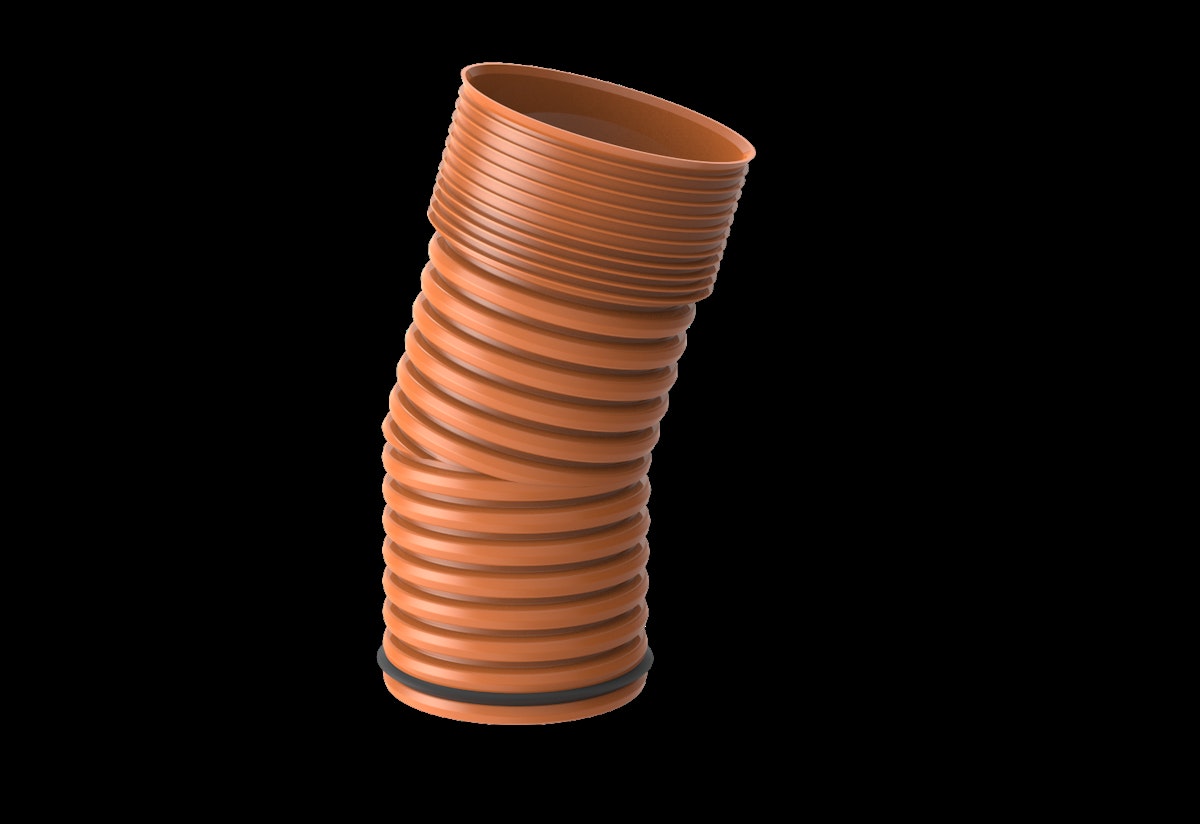 Curvas Duralight 30° SN8 (EN 13476-3) com O-Ring | FERSIL - Grupo Fersil