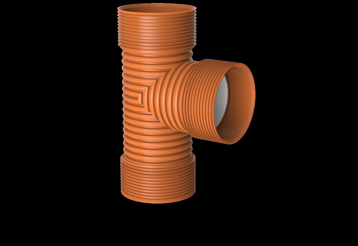 Tês Duralight 88° SN8 (EN 13476-3) F/F com O-Ring | FERSIL - Grupo Fersil