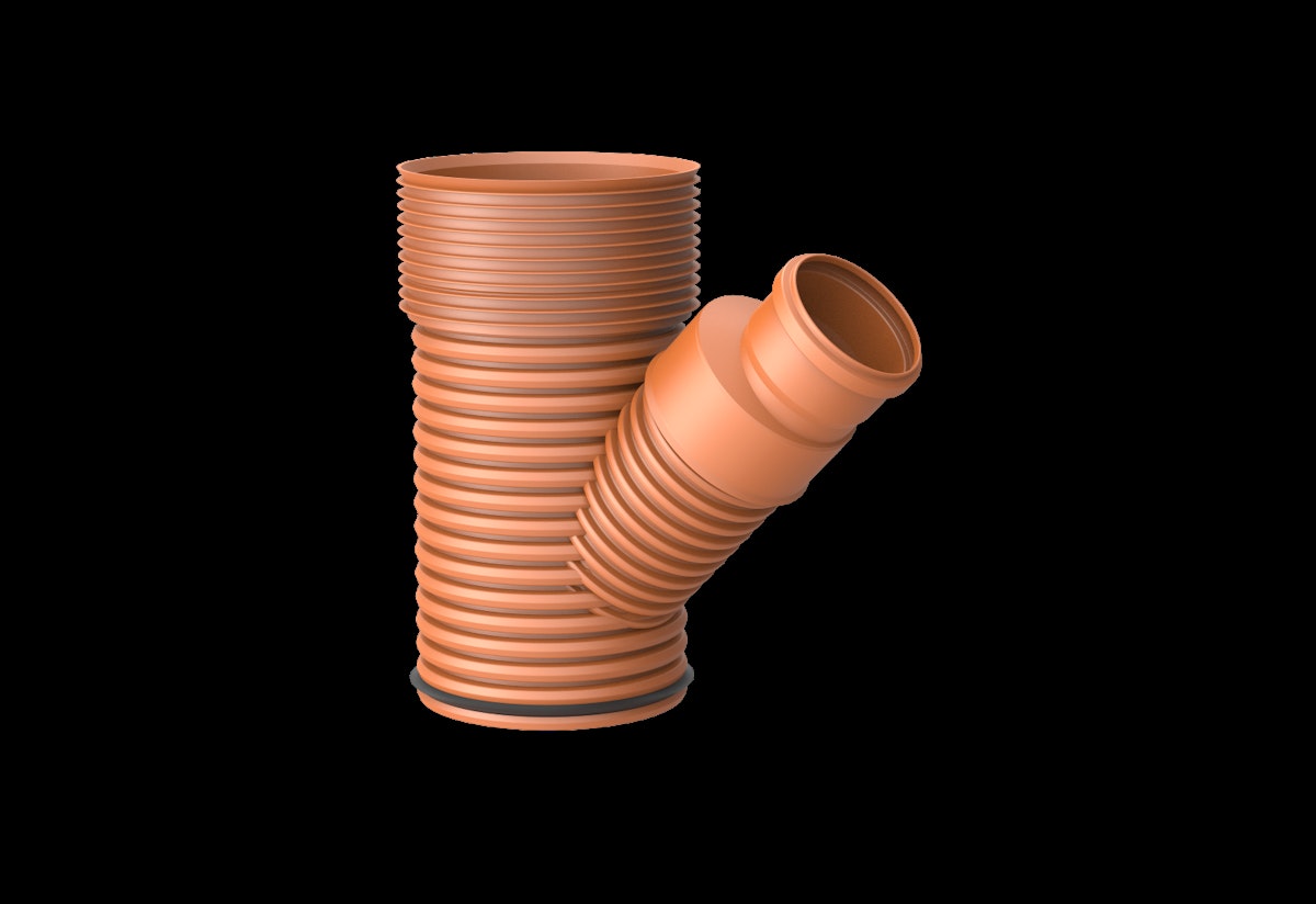 Duralight 45° Reduction Branches SN8 (EN 13476-3) C/L with Ring Seal ...