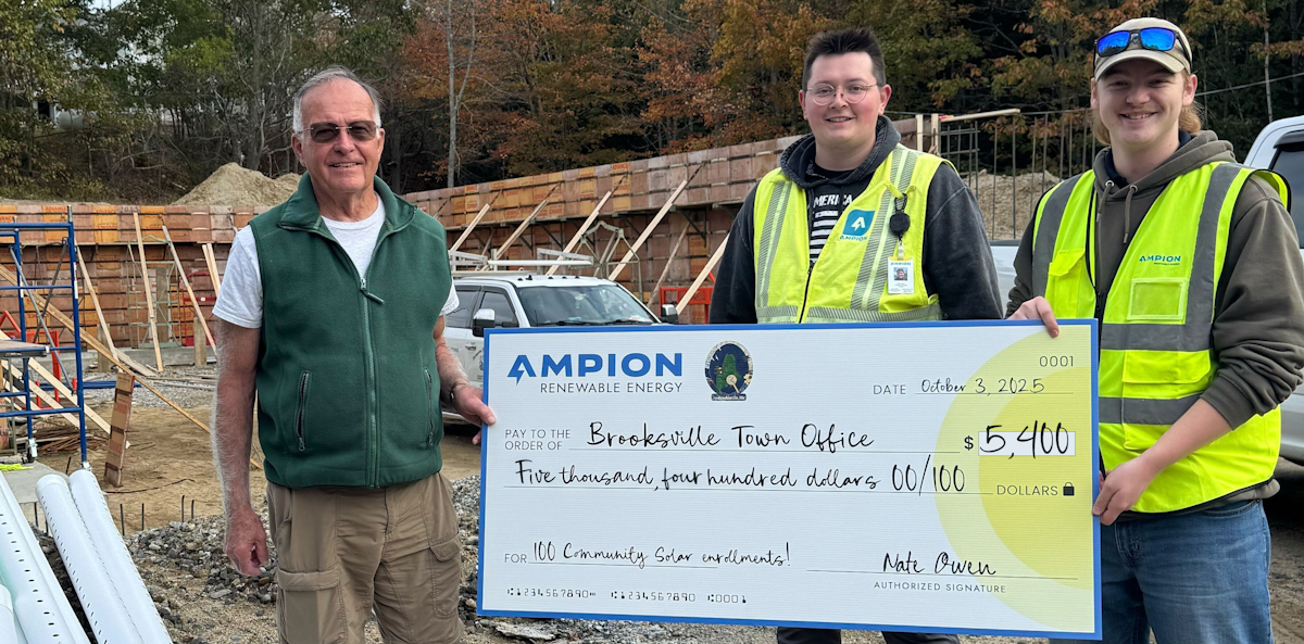 Ampion and Brooksville, Maine Community Solar Partnership