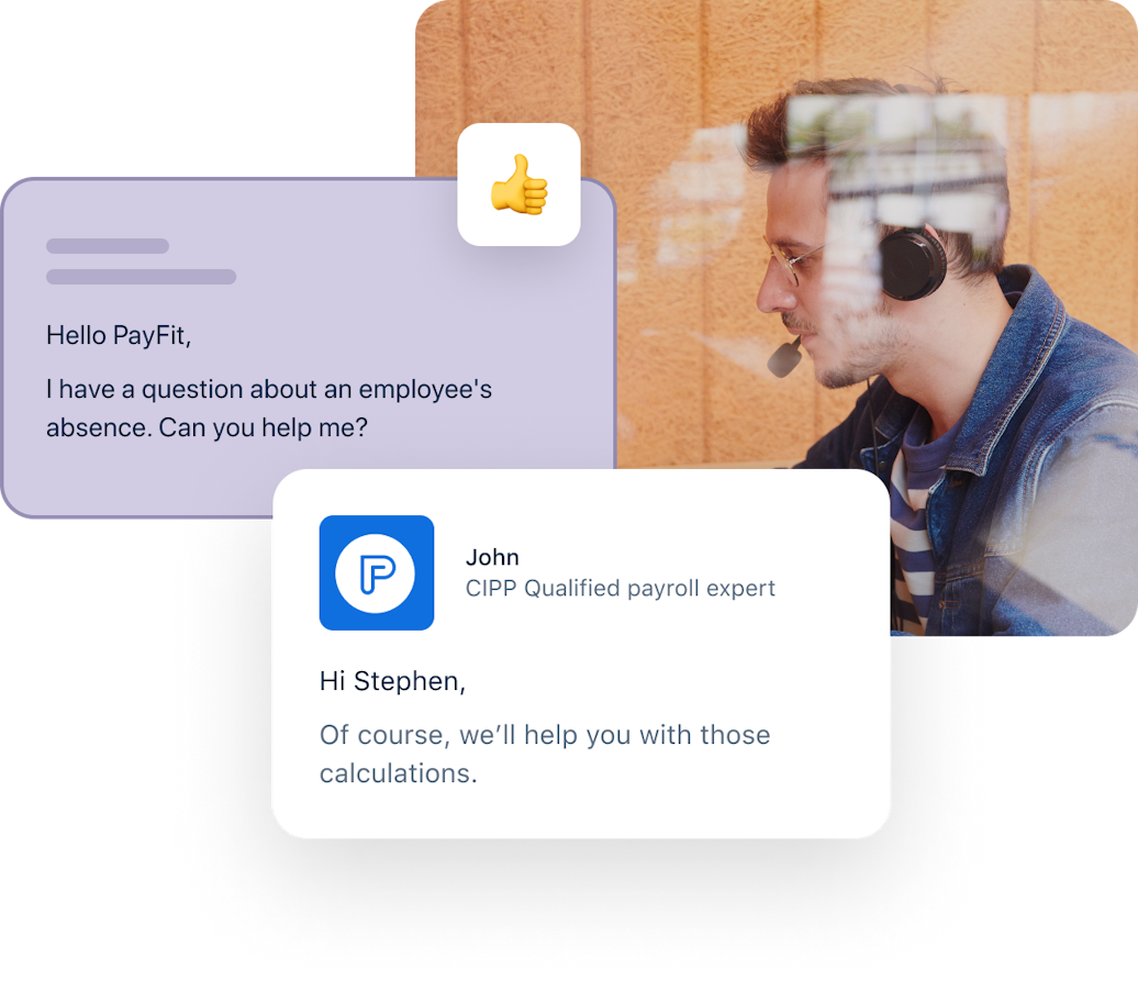 Personalised support from payroll experts