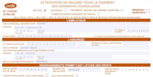 Attestation De Salaire Arret Maladie Telechargable