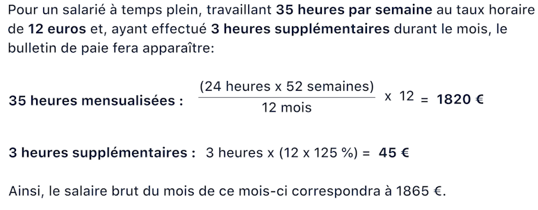 Mensualisation du salaire : définition et calcul