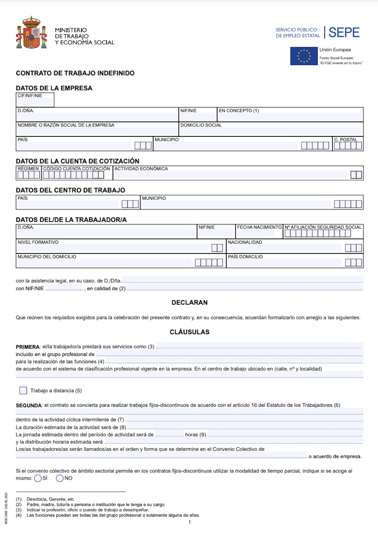 Contrato 300: características, condiciones y proceso de llamamiento