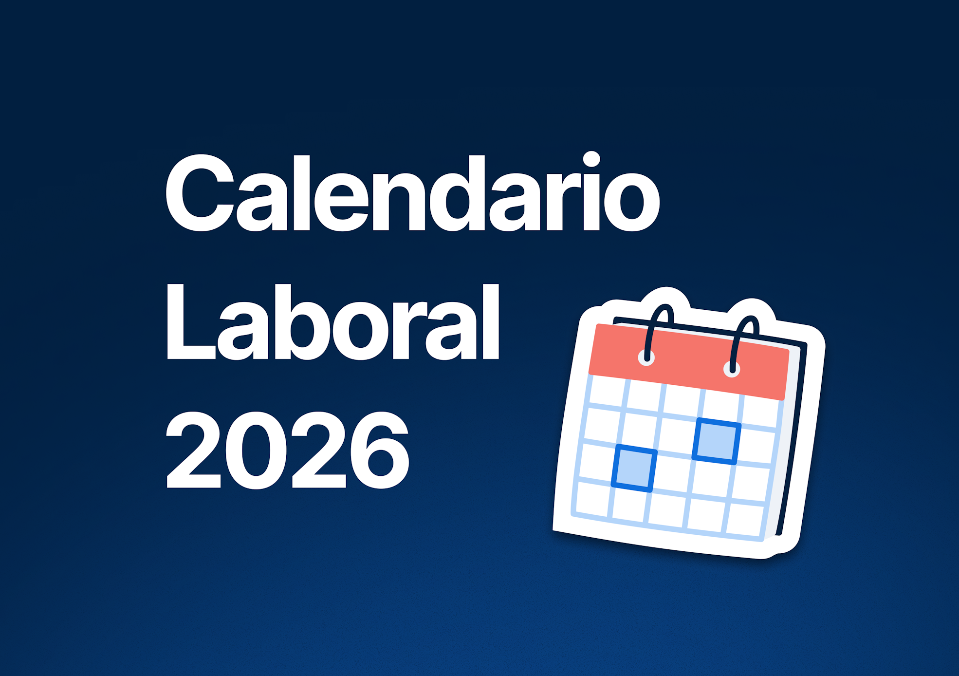 Calendario Laboral 2026 Festivos Nacionales Y Auton micos Calendario Laboral 2026 Festivos Nacionales Y Auton micos