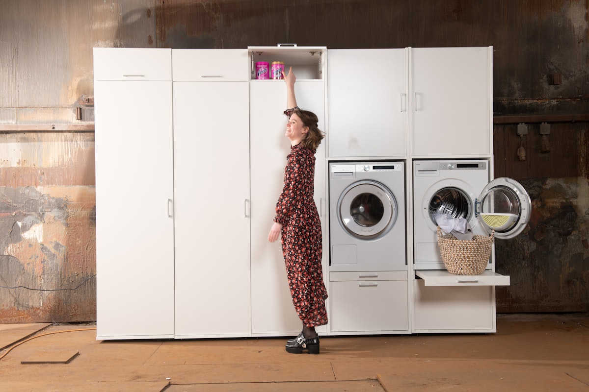 How Tall Should The Cabinet For The Washing Machine or Dryer Be?