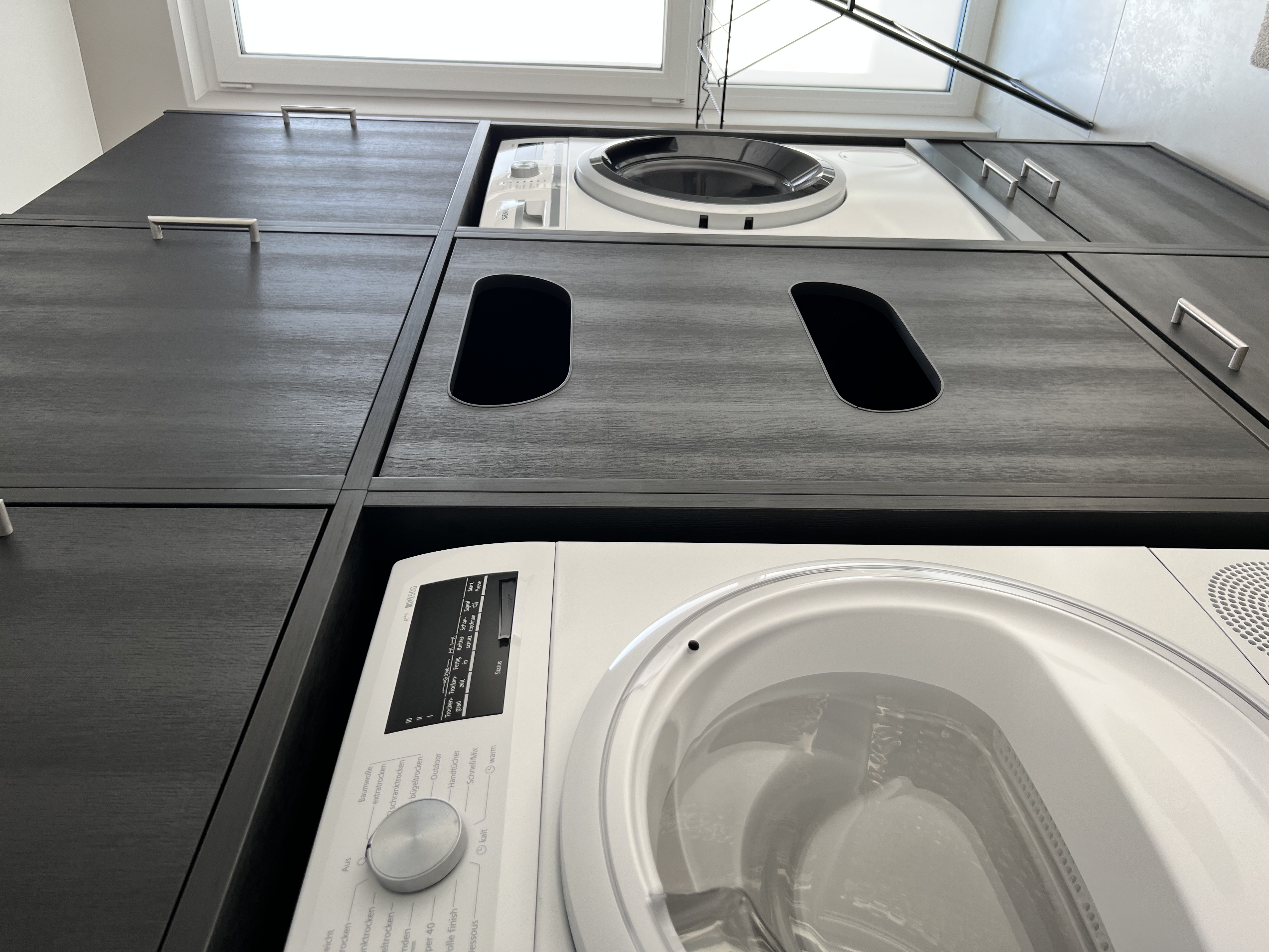 Minder lawaai bij trillende wasmachine
