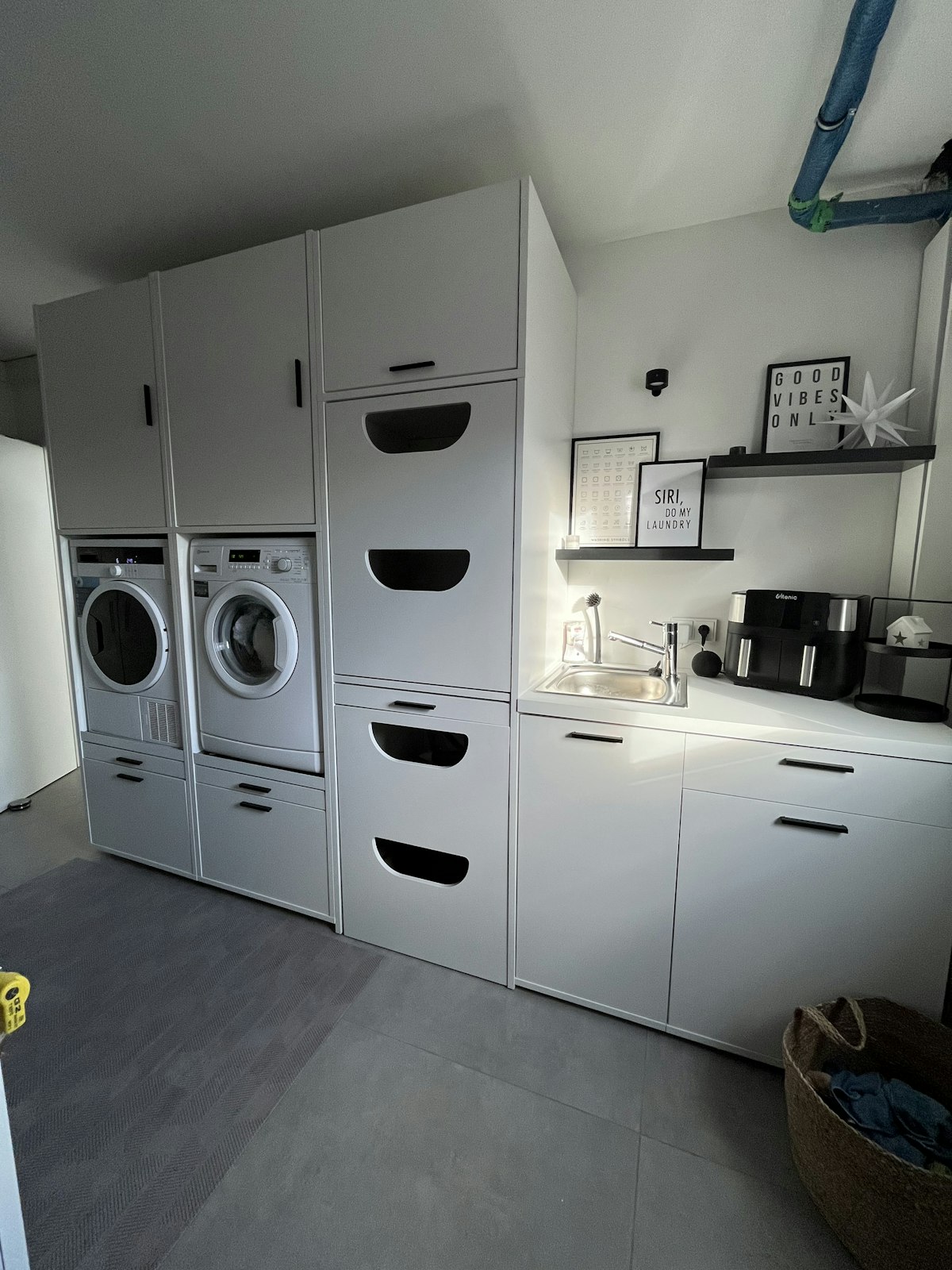 Basement Laundry Room Transformation | Washtower