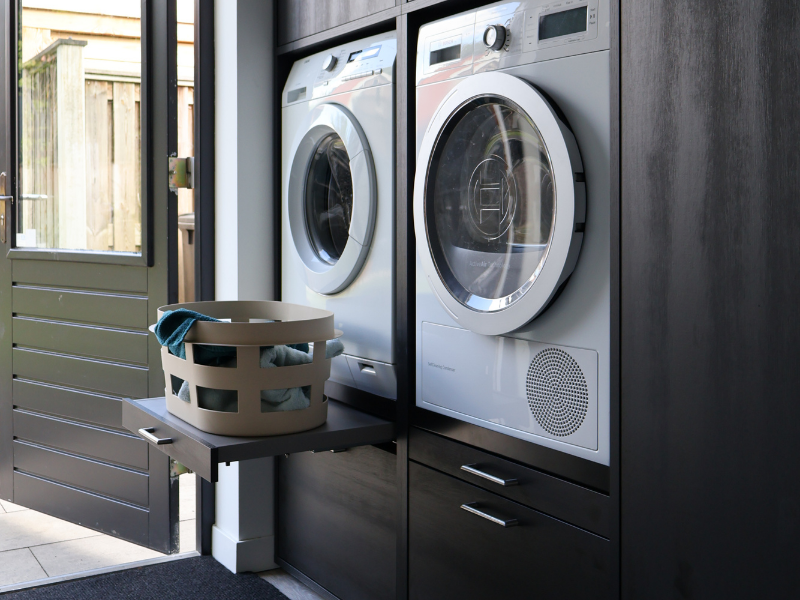 Why do people in the UK typically have their washing machine in the ...