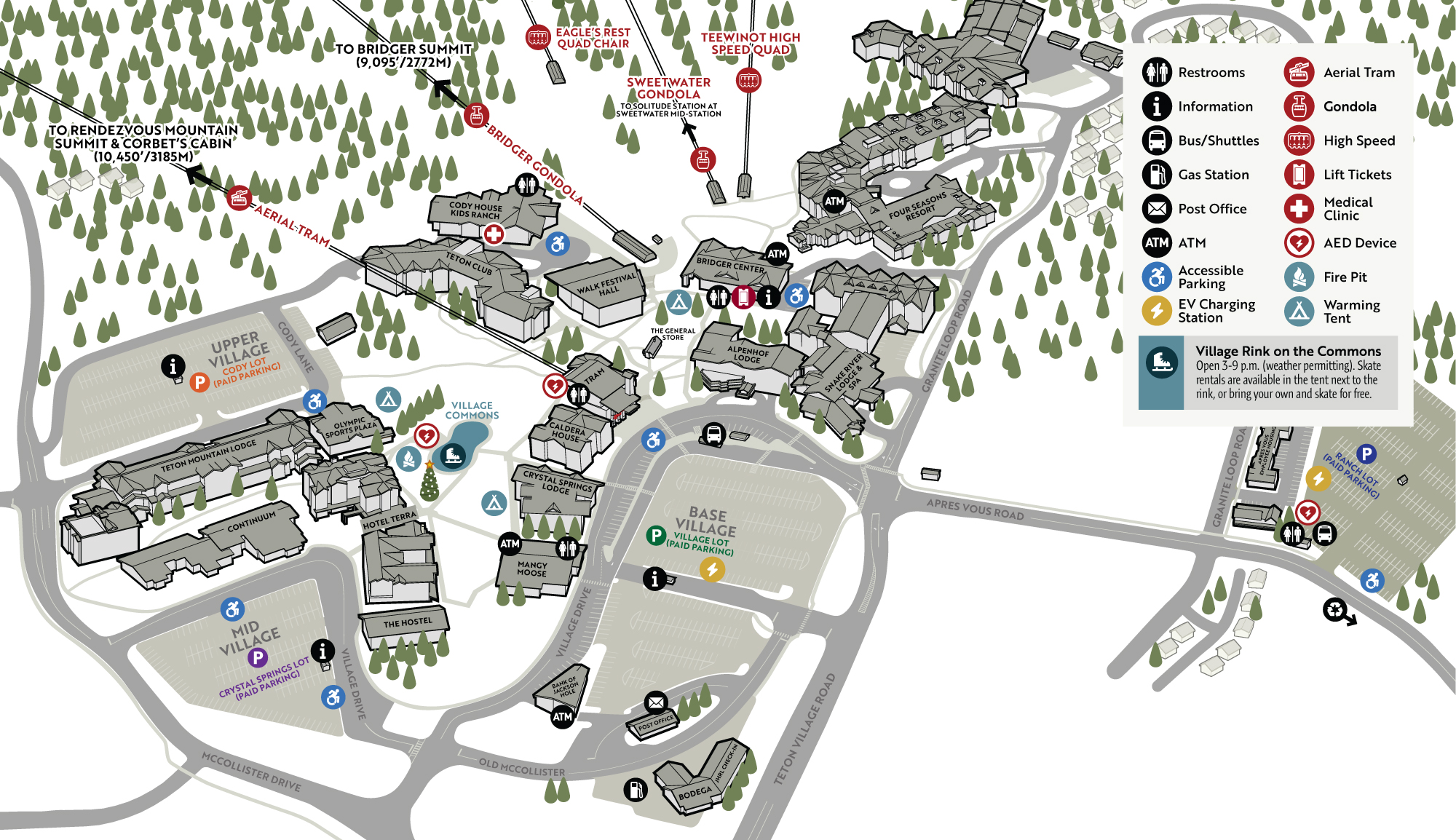 Jackson Hole Winter Trail Map