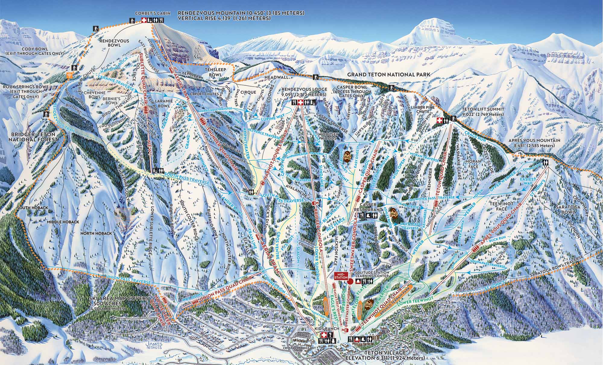 Jackson Hole Winter Trail Map