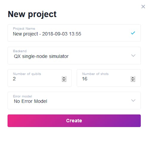 Creating a new project