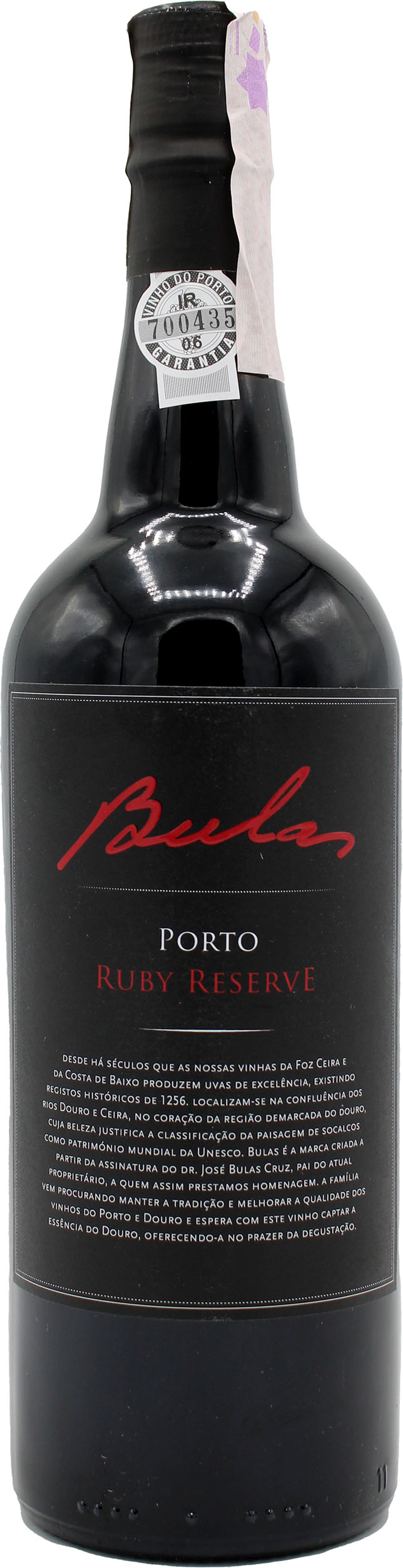 Porto Ruby Reserva - Bulas - porto