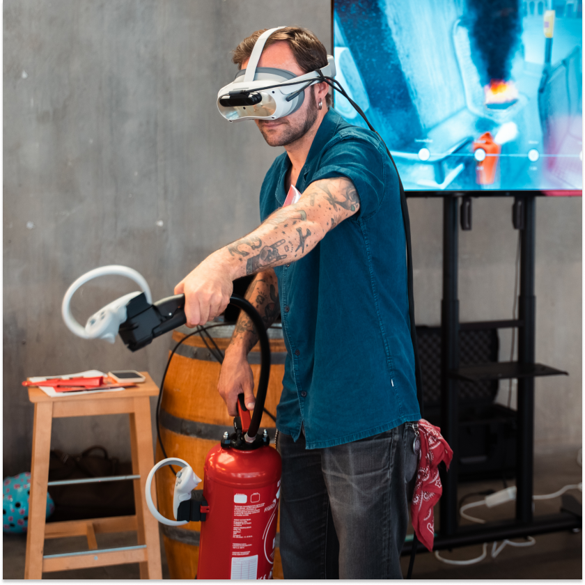 Fire safety training in virtual reality | Keolis Bordeaux