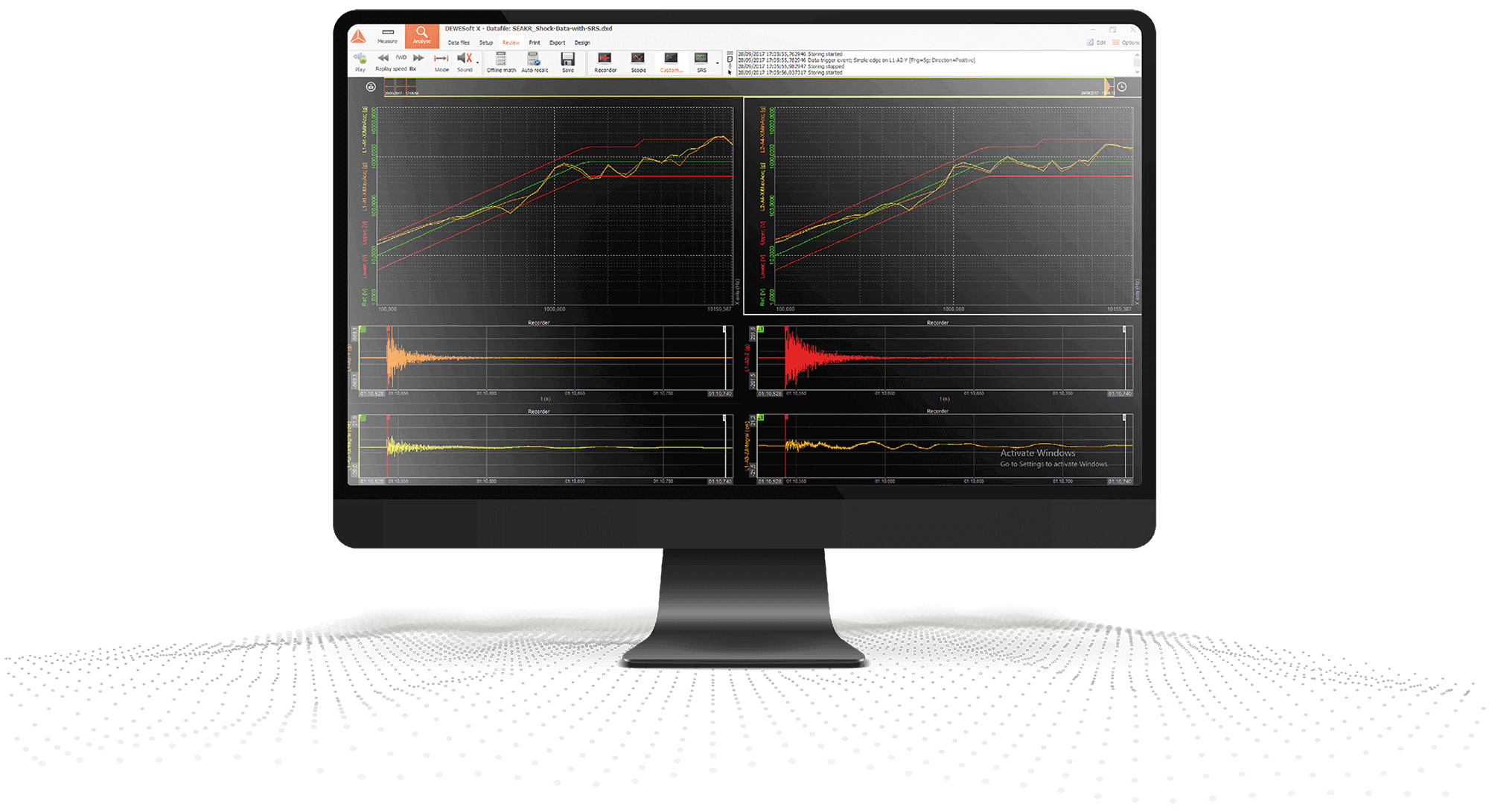Shock Response Spectrum (SRS) Analysis | Dewesoft