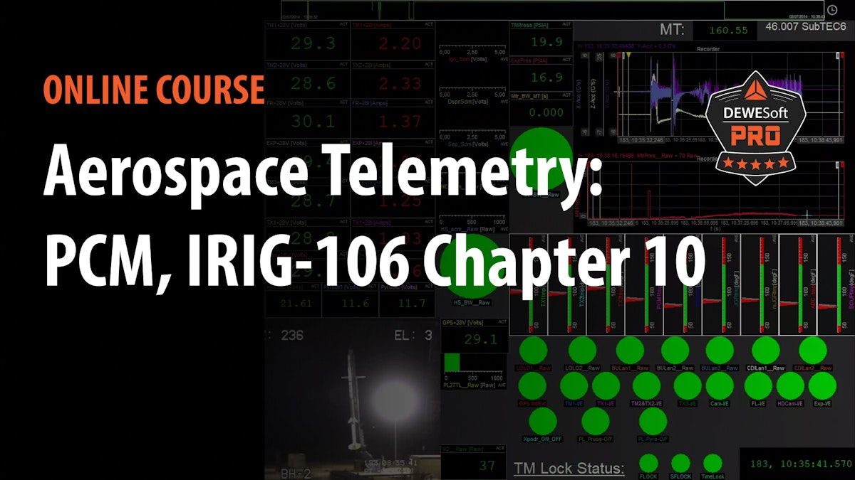 Aerospace Telemetry IRIG 106 & Chapter 10 – Online Course