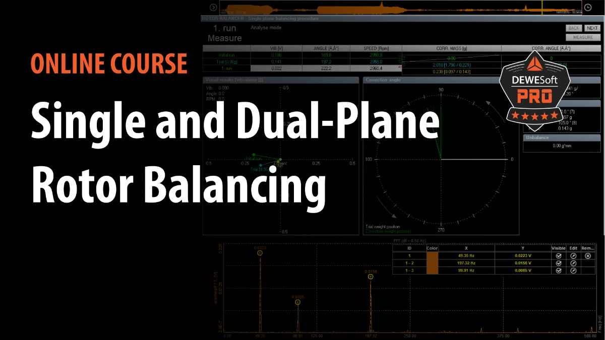 Single & Dual-Plane Rotor Balancing – Online Course