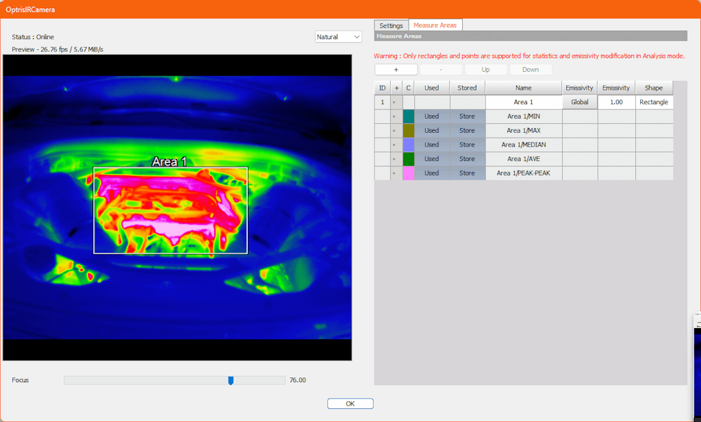 Optris Thermal Cameras with DewesoftX for Synchronized DAQ