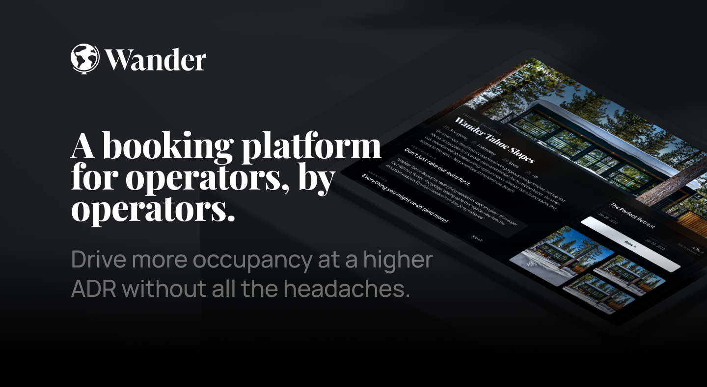 Wander Curated | The booking platform for operators.