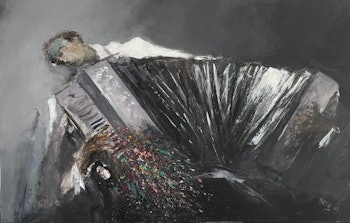 Musician , 2008, by Artist: Jaber Alwan