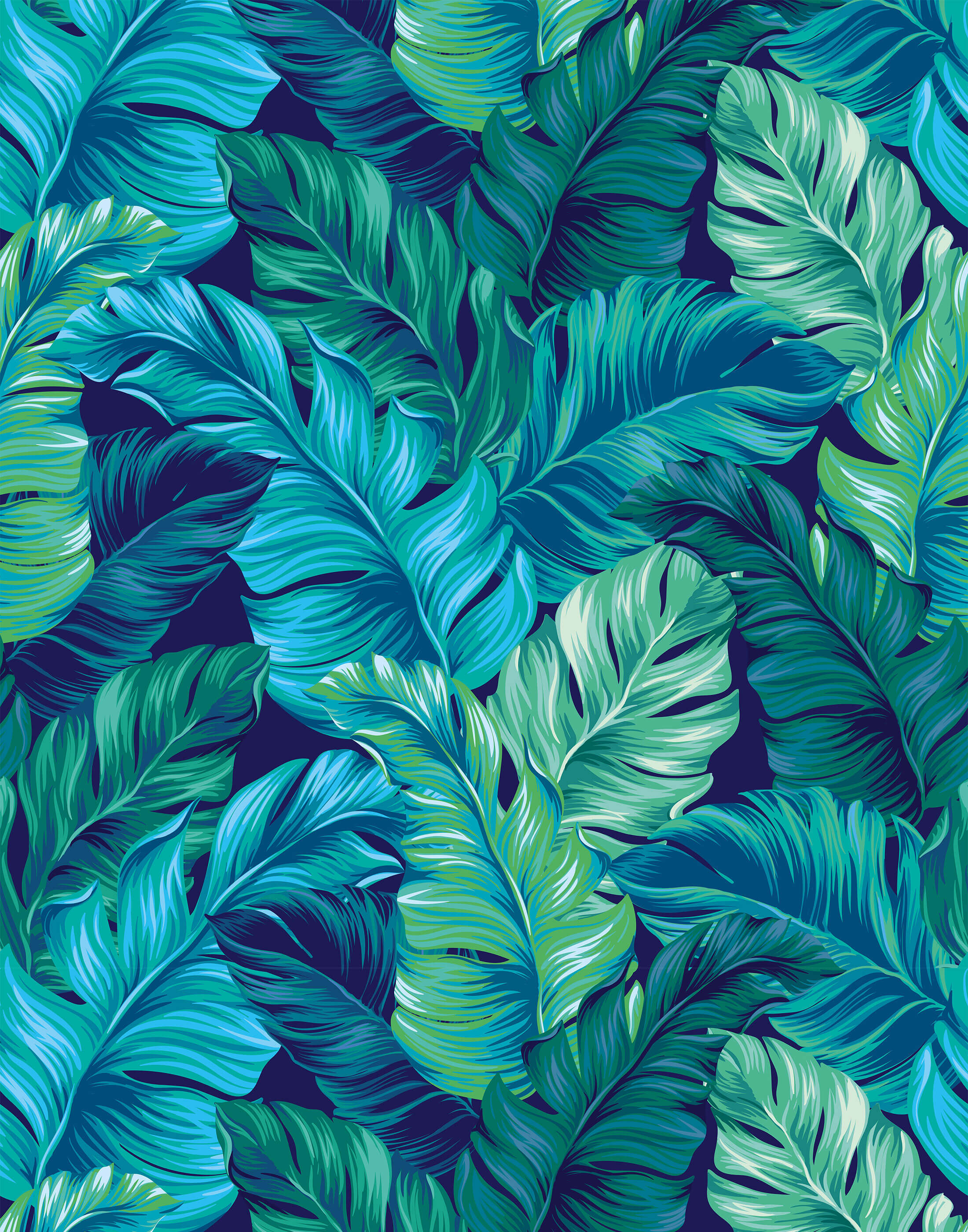 Tropical Jungle Leaf Wallpaper | Bobbi Beck | Bobbi Beck