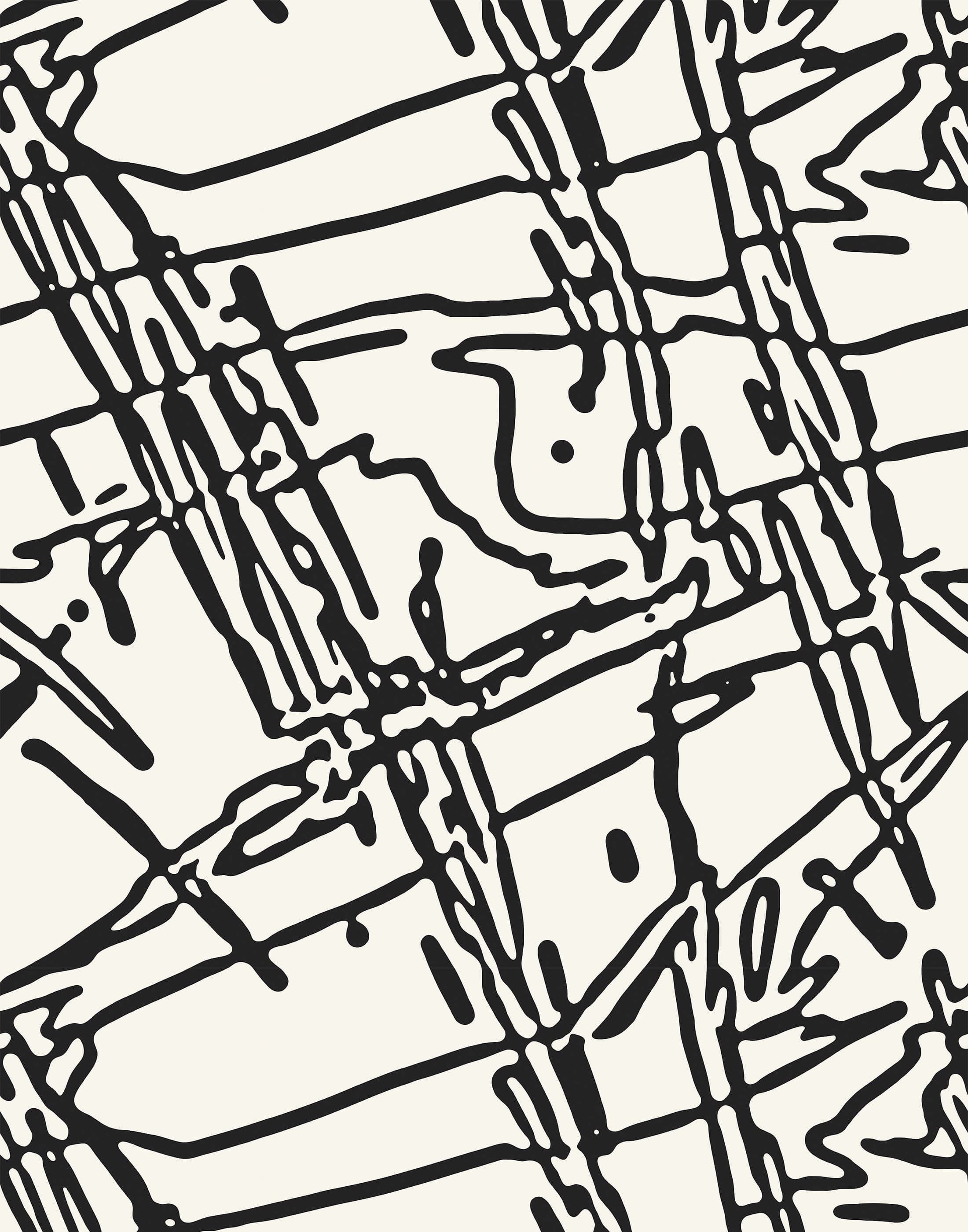 Modern, Scribble Style Wallpaper | Bobbi Beck | Bobbi Beck