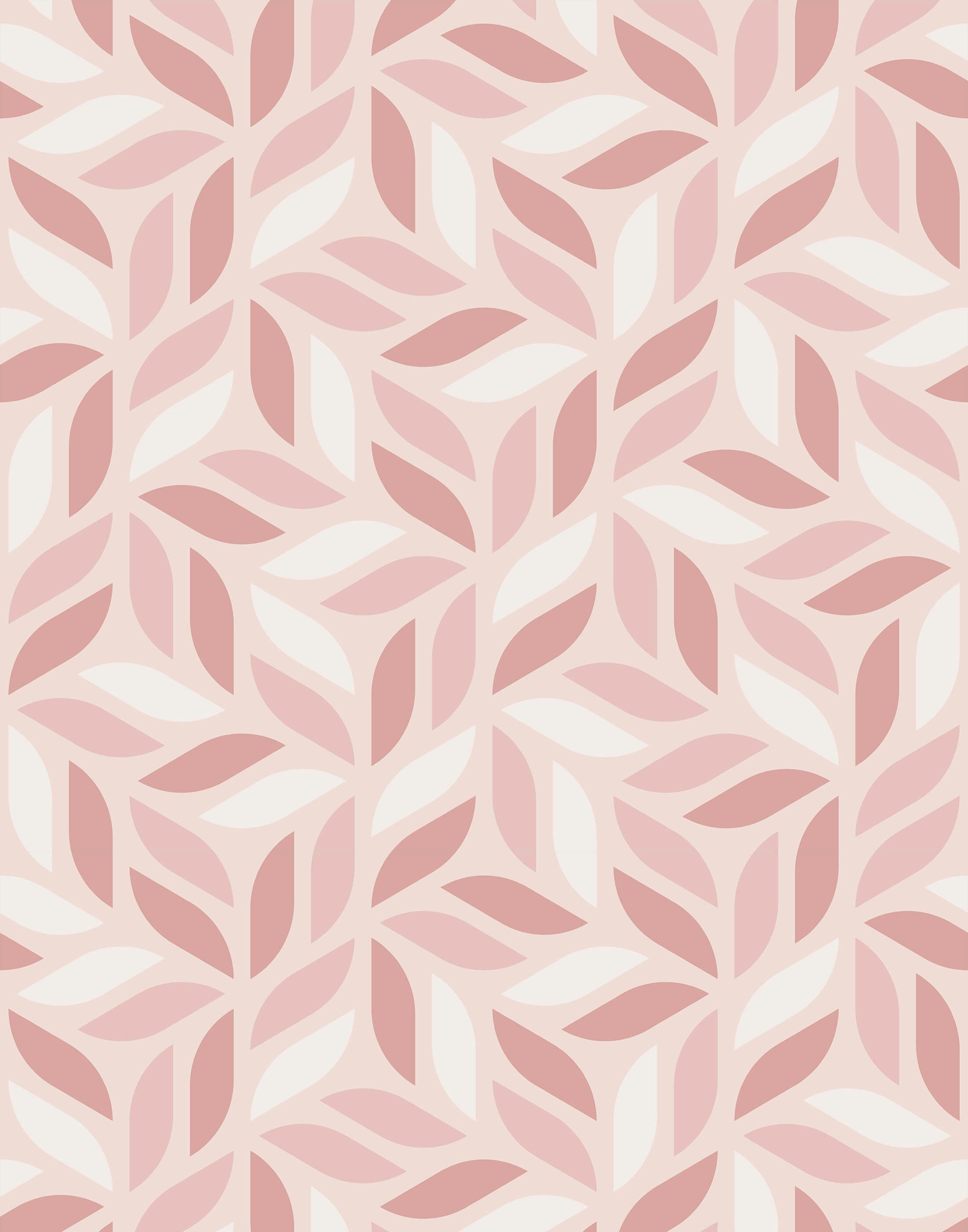 Geometric Leaf Pattern Wallpaper | Bobbi Beck | Bobbi Beck
