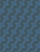 Geometric Cube Pattern Wallpaper | Bobbi Beck | Bobbi Beck