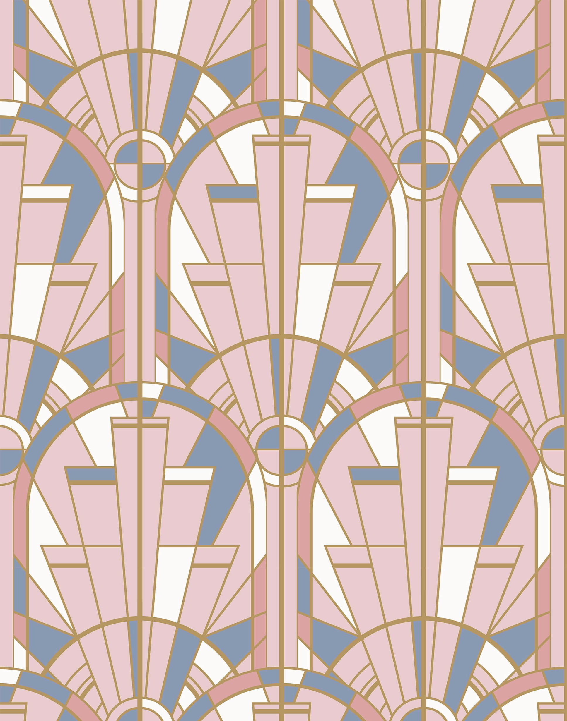 Art Deco Arched Window Wallpaper | Bobbi Beck | Bobbi Beck