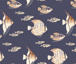 Tropical Fish Wallpaper | Kitchen Wallpaper | Bathroom Wallpaper ...