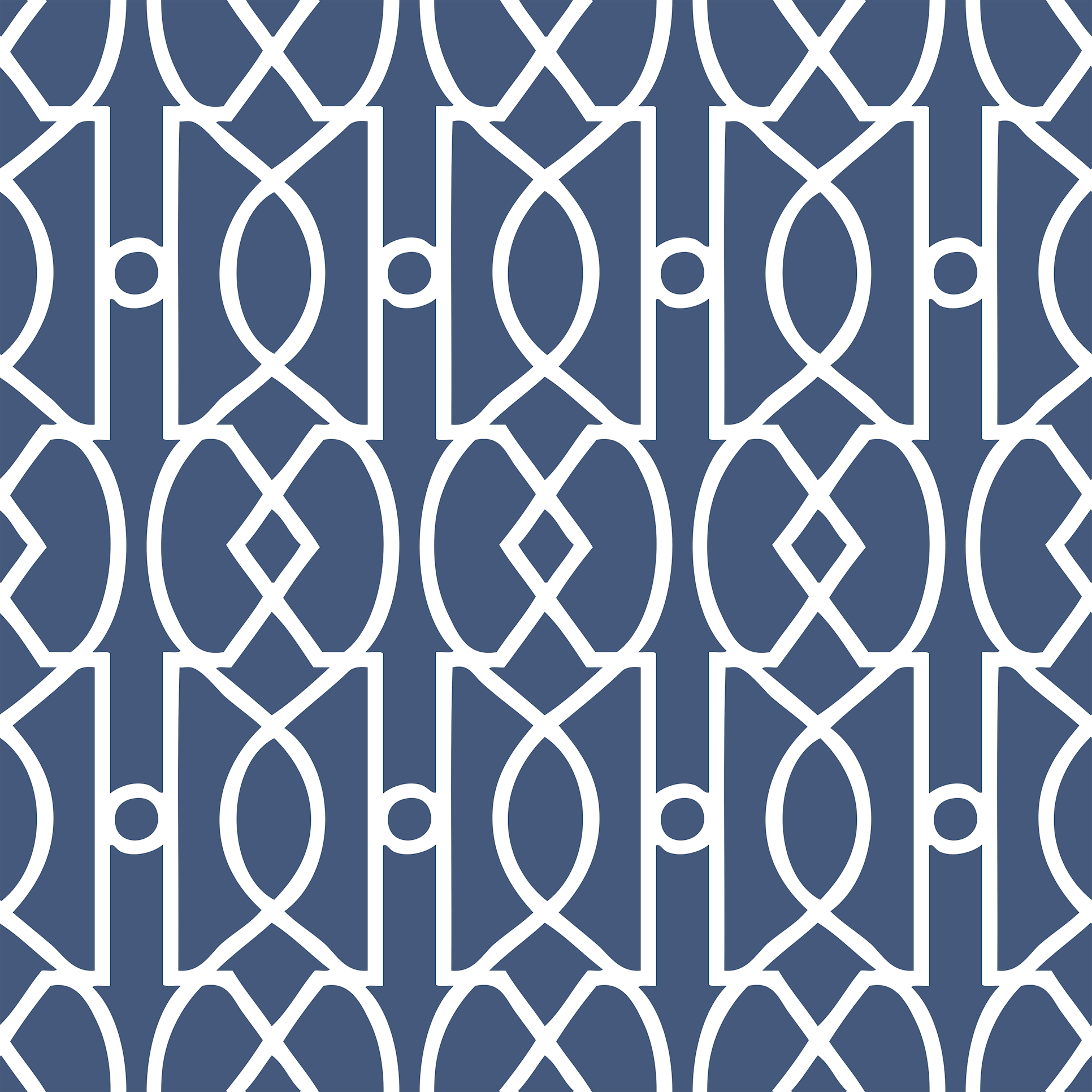 Modern Trellis Wallpaper | Available in Green, Blue & Black | Bobbi Beck