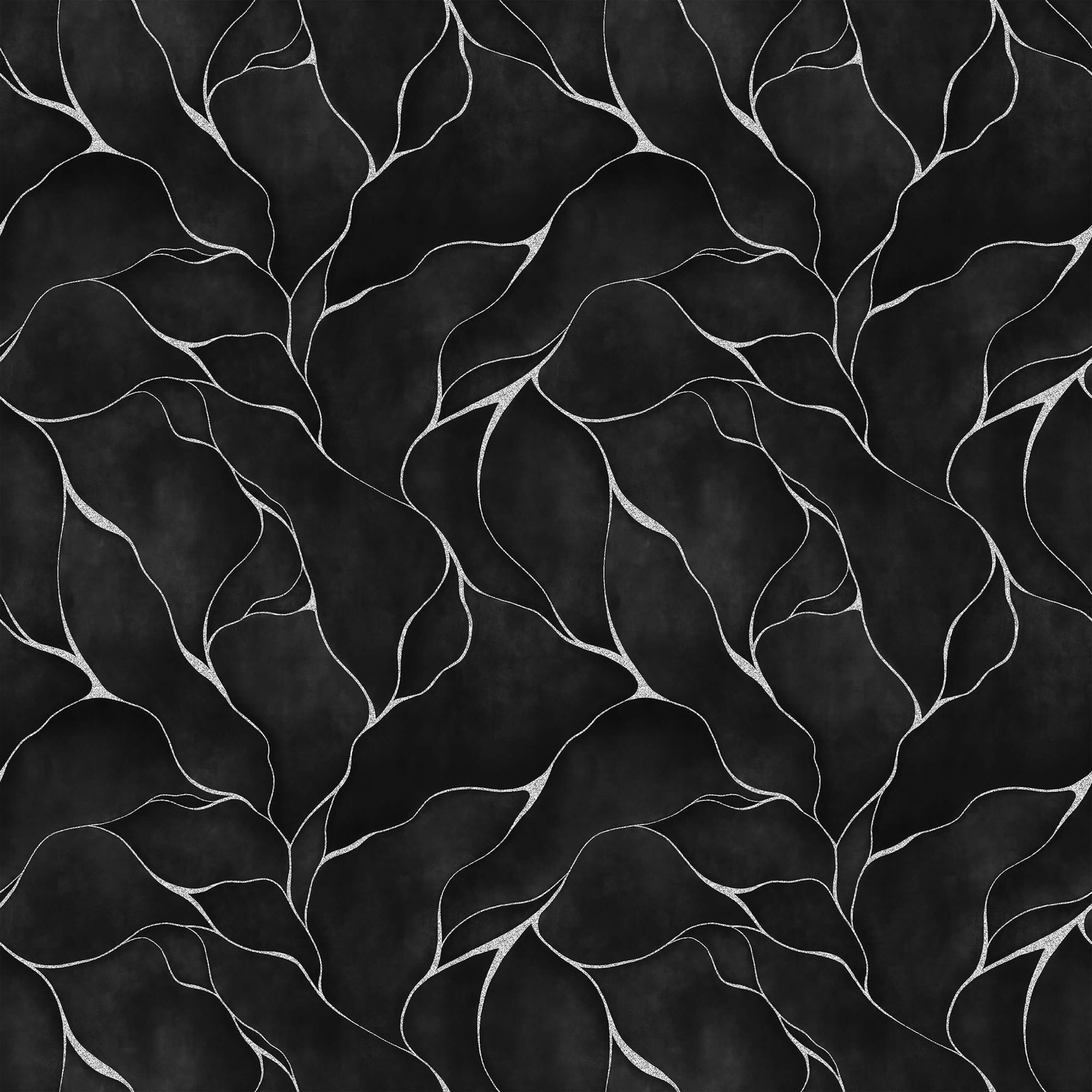 Kintsugi Abstract Wallpaper | Available in dark blue and black | Bobbi Beck