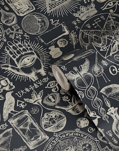 Gothic Wallpaper | Occult Design in Light & Dark Options | Bobbi Beck