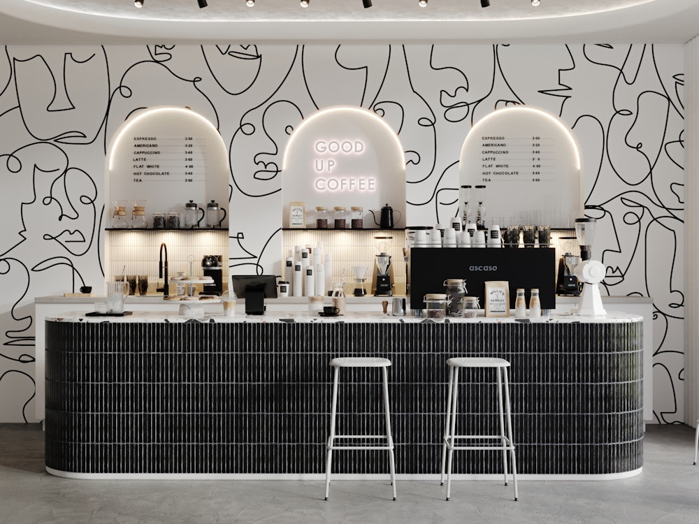Cafe Wallpaper | Commercial Grade Pattern Wallpaper & Murals