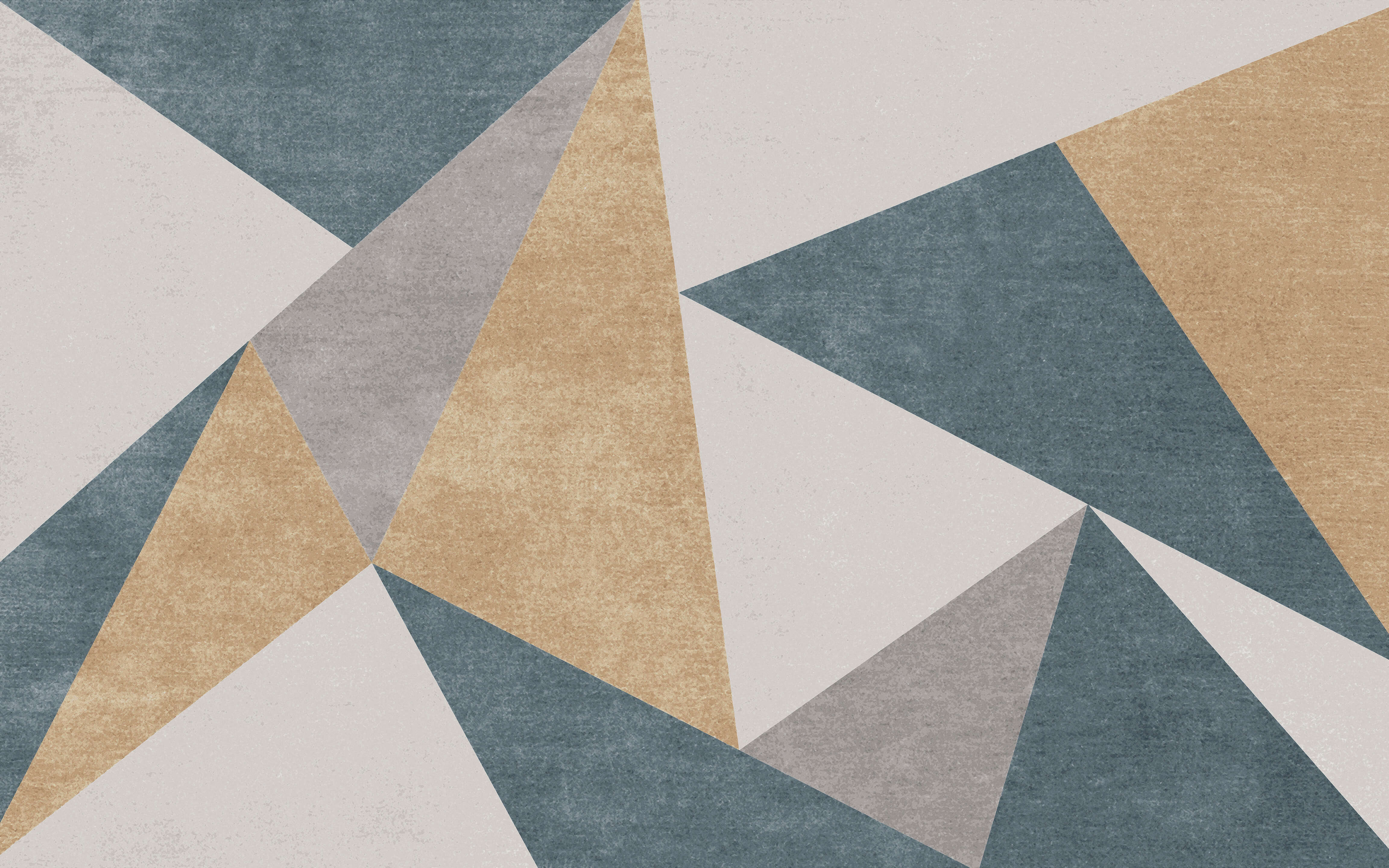 Modern Geometric Triangle Wallpaper Mural | Bobbi Beck