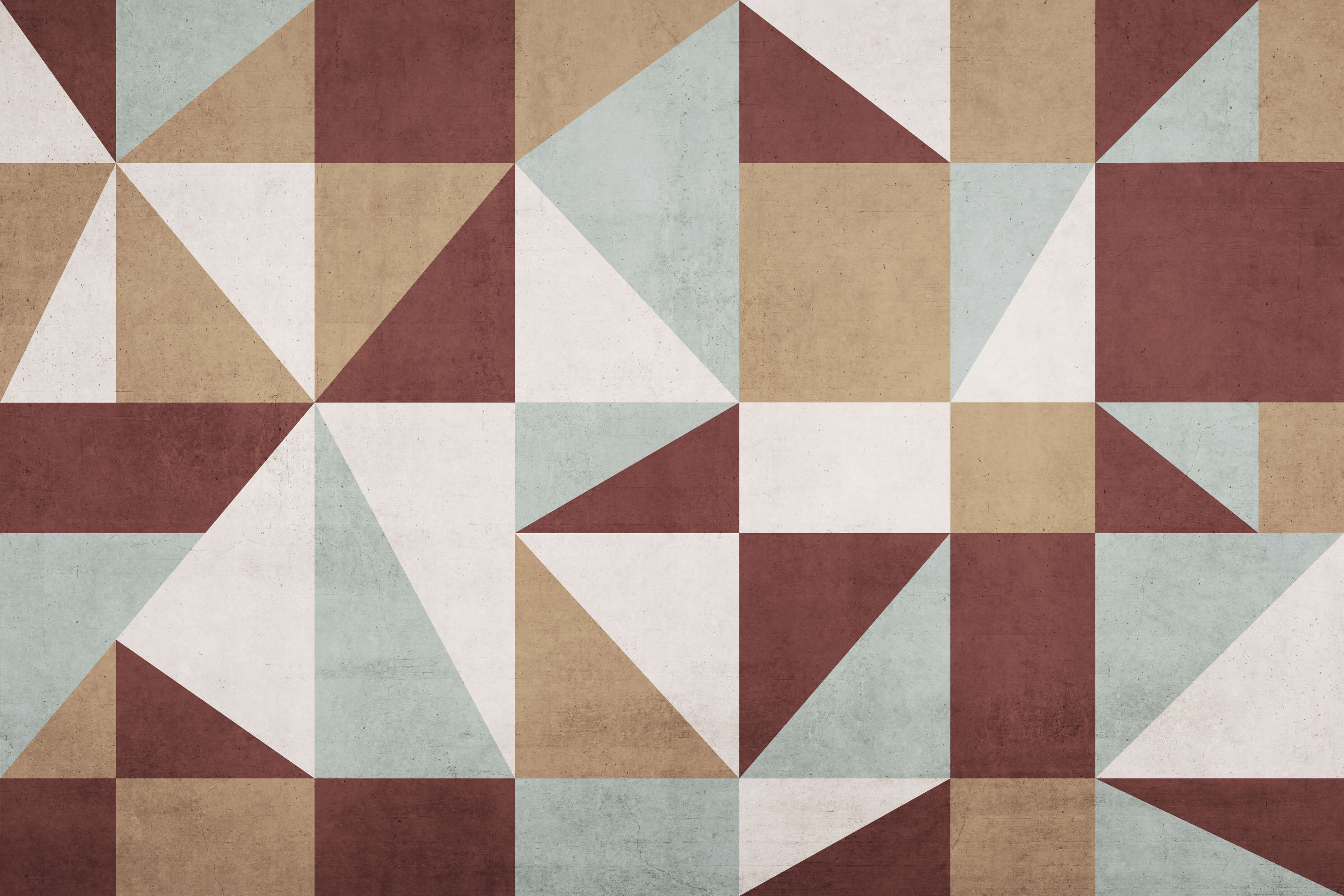 Geometric Triangle & Square Wallpaper Mural | Bobbi Beck