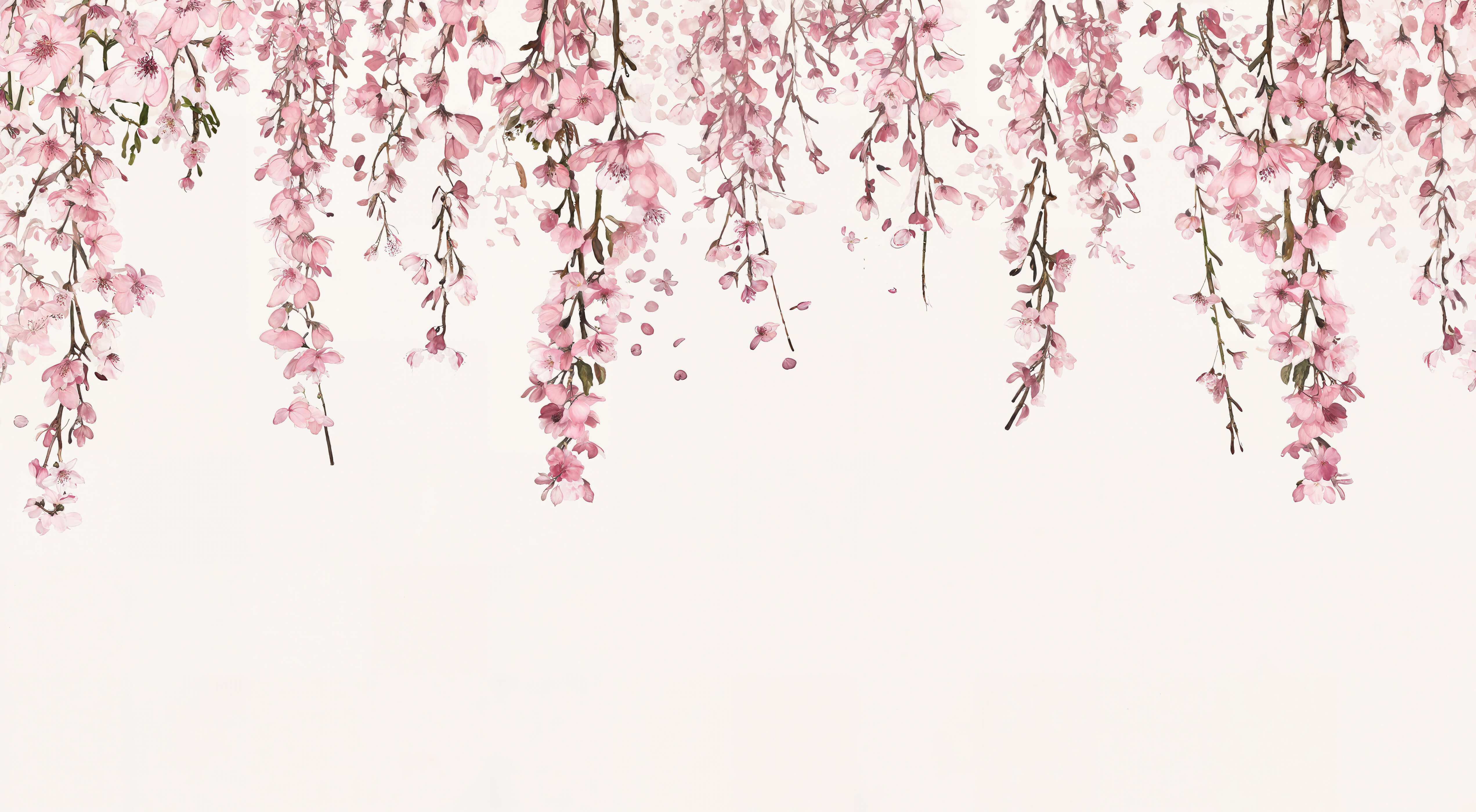 Pink Sakura Wallpaper Mural | Pink Blossom Design | Bobbi Beck
