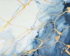 Blue Kintsugi Wallpaper Mural | Bobbi Beck