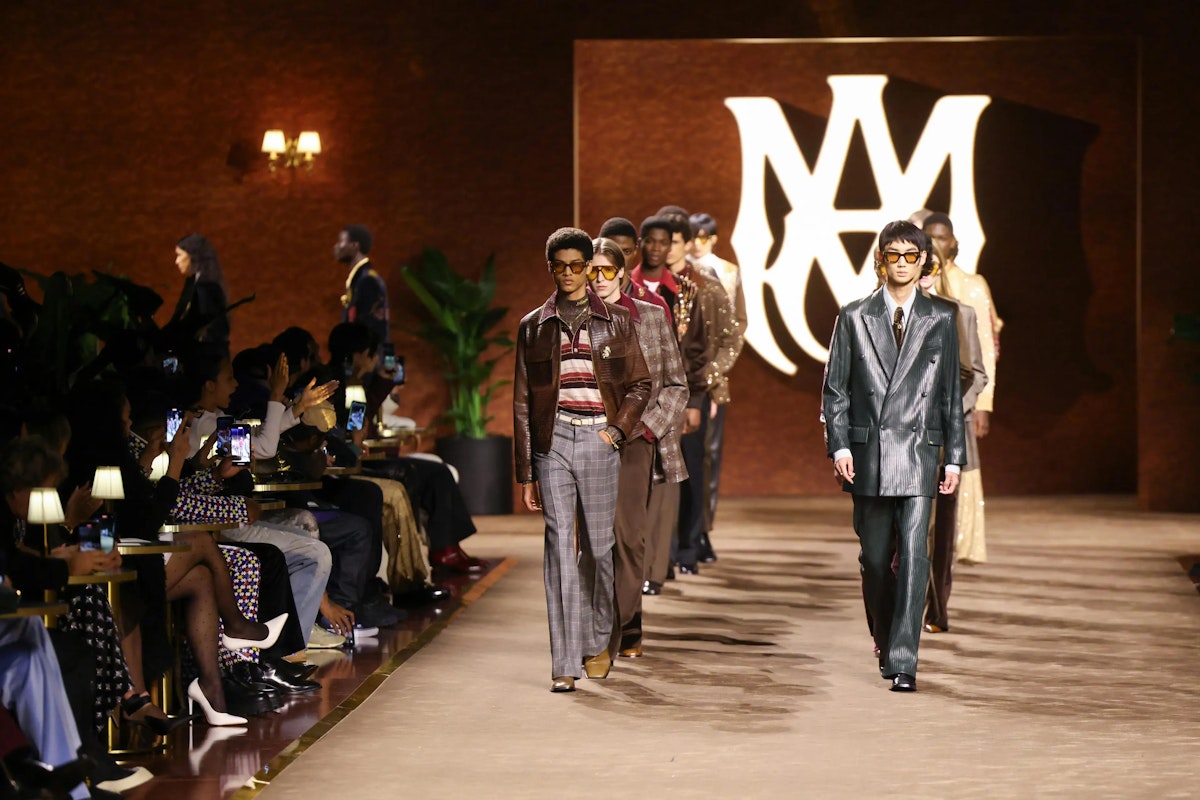 «Club AMIRI» celebrates Los Angeles nightlife glamour with FW25 show ...