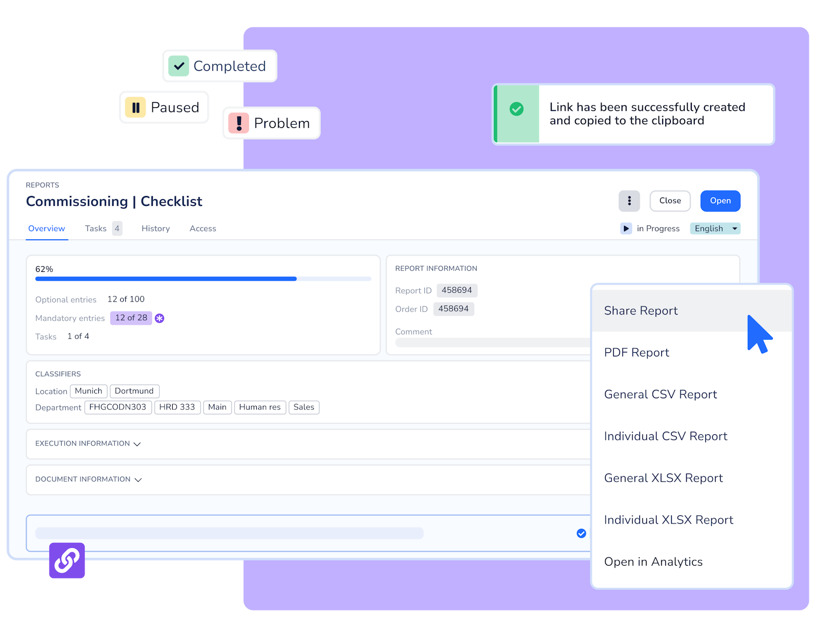 Report Link Sharing with Operations1