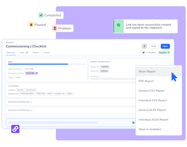 Report Link Sharing with Operations1