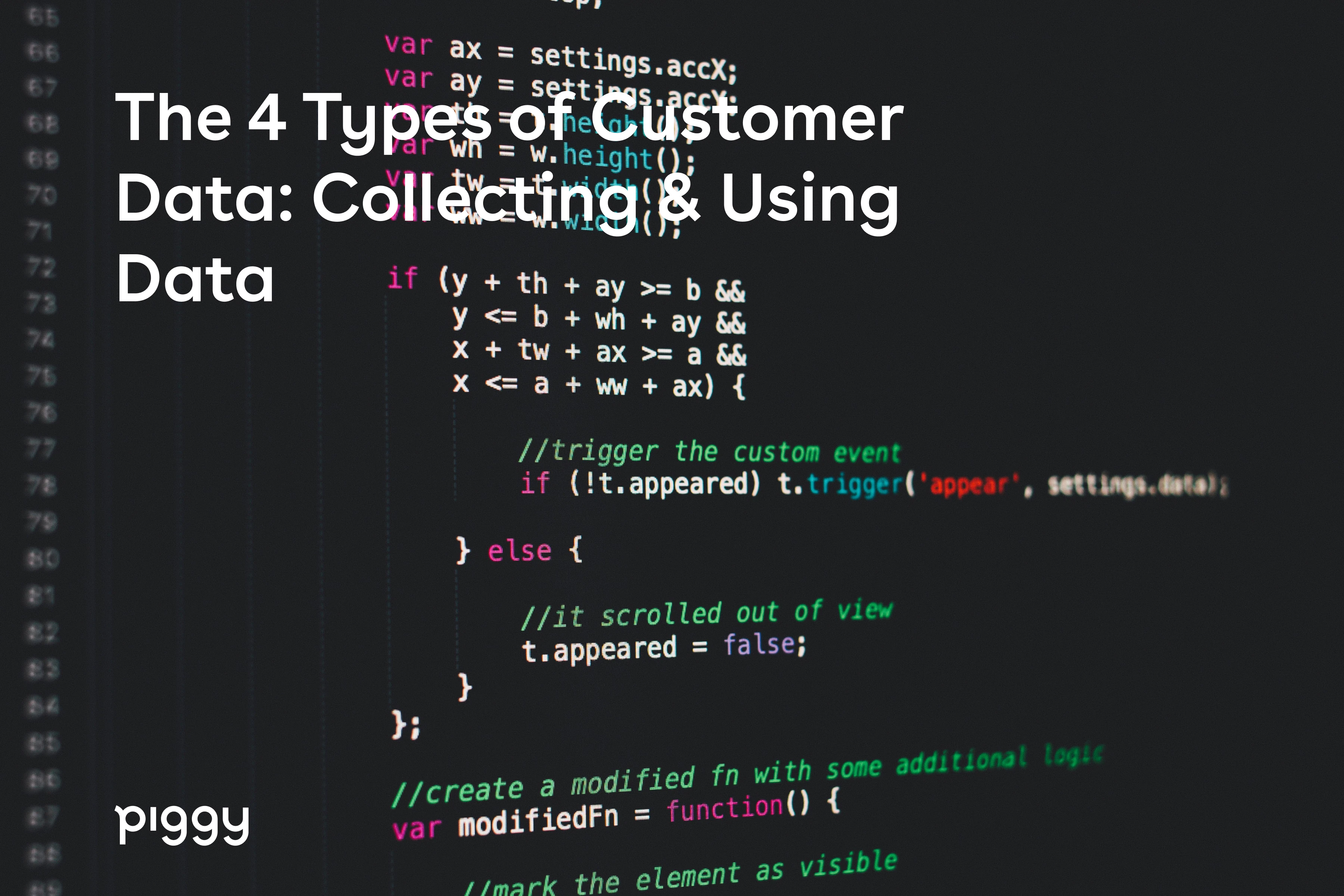 The 4 Types of Customer Data: Collecting & Using Data The 4 Types of Customer Data: Collecting & Using Data
