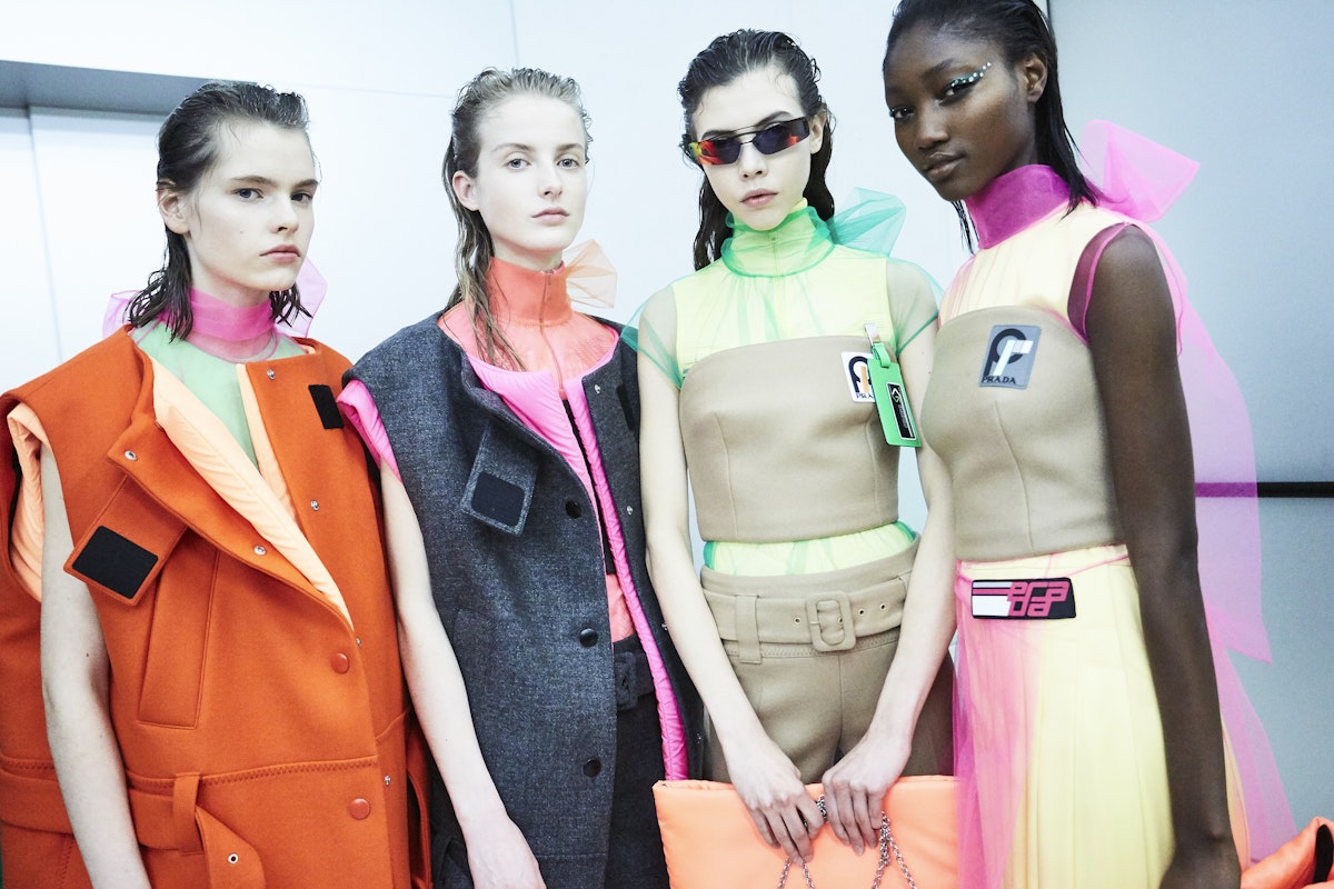 Prada Fall/Winter 2018 runway show in Fondazione Prada, Milan