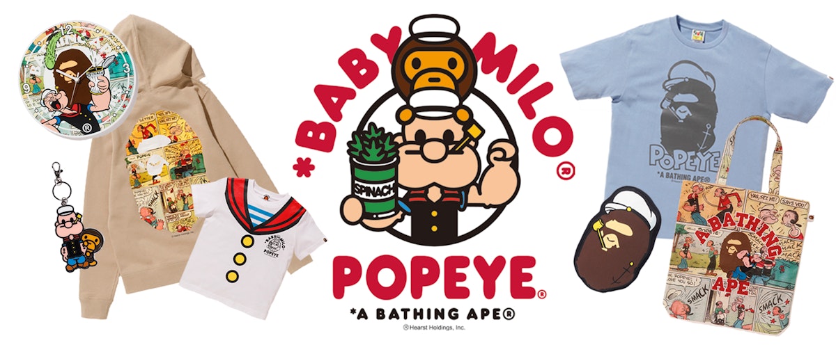 A Bathing Ape® Launches a Collection With Popeye®
