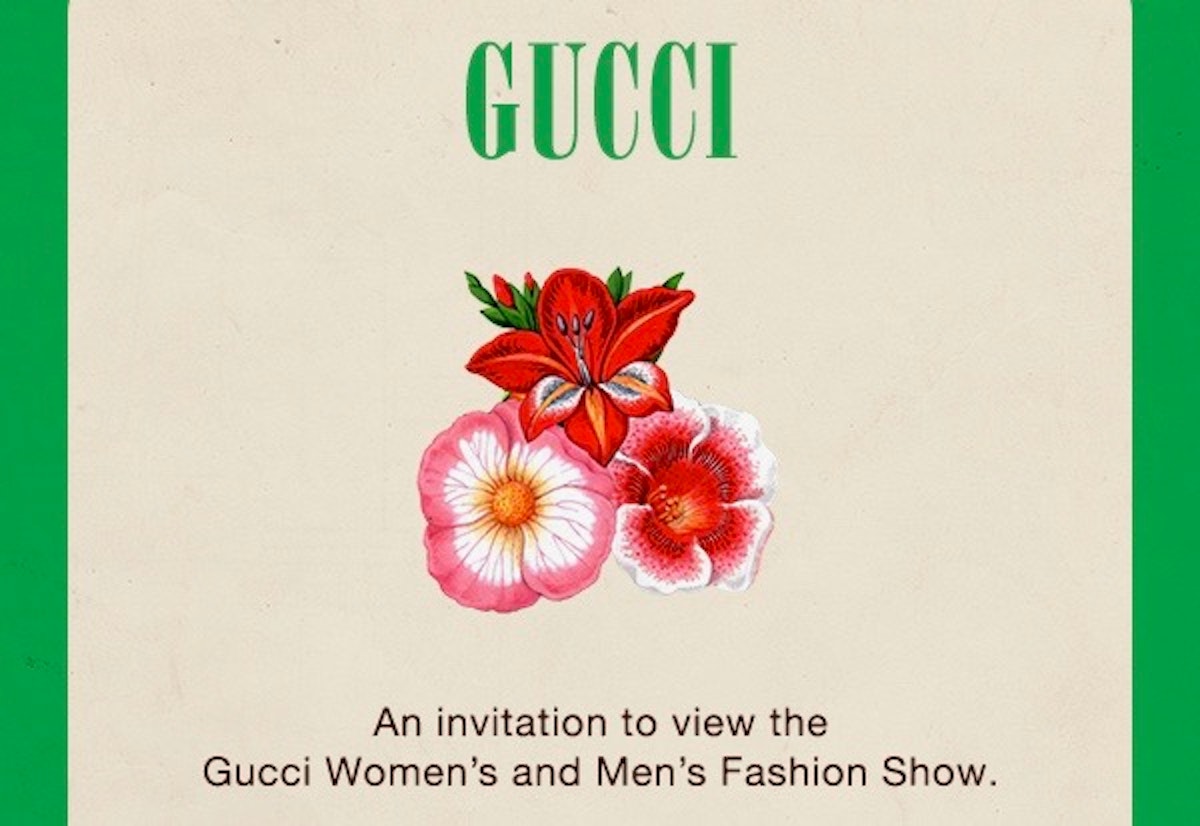 Watch the Gucci Men's and Women's Spring/Summer 2019 runway show live ...