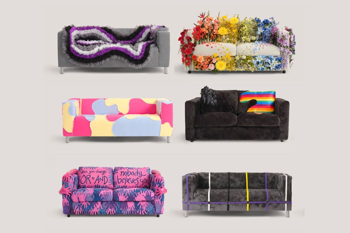 Is IKEA Rainbow Washing with their Pride-Themed Love Seats?