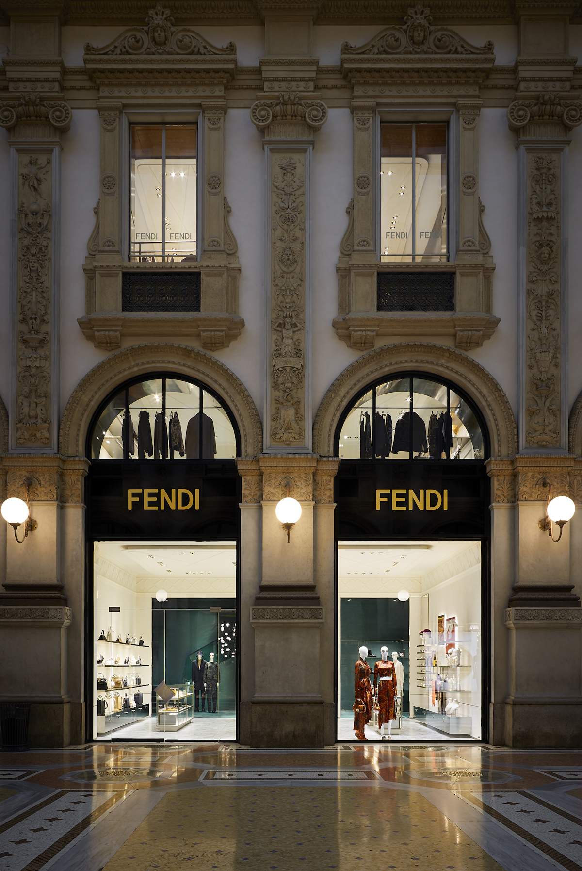 Journey back to the 1920's at Fendi's newest boutique in Milan