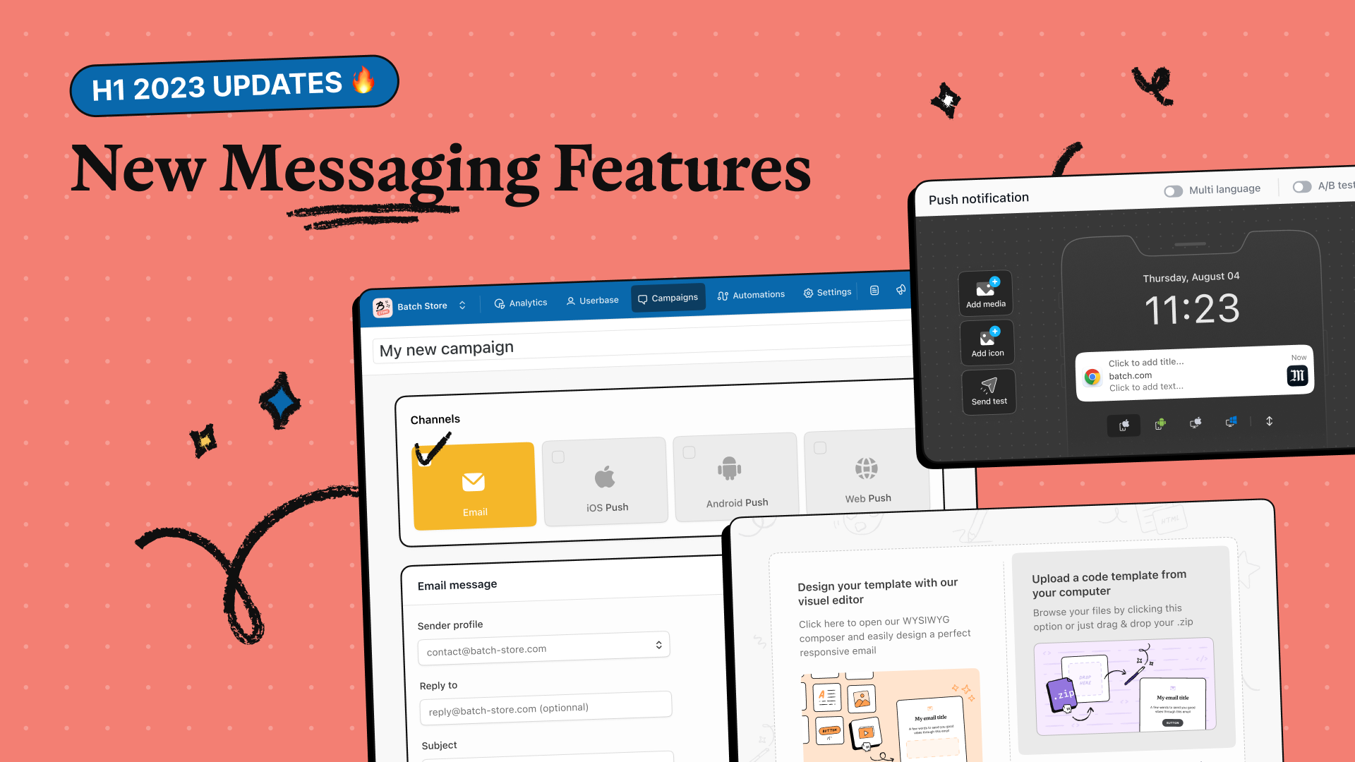 Batch | Batch's Messaging Squad new features (H1 2023)