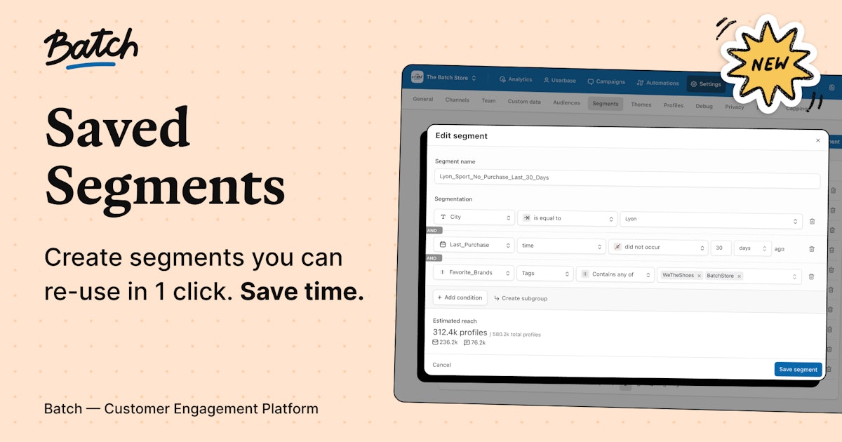 Batch | Blog | Saved Segments Batch | Blog | Saved Segments