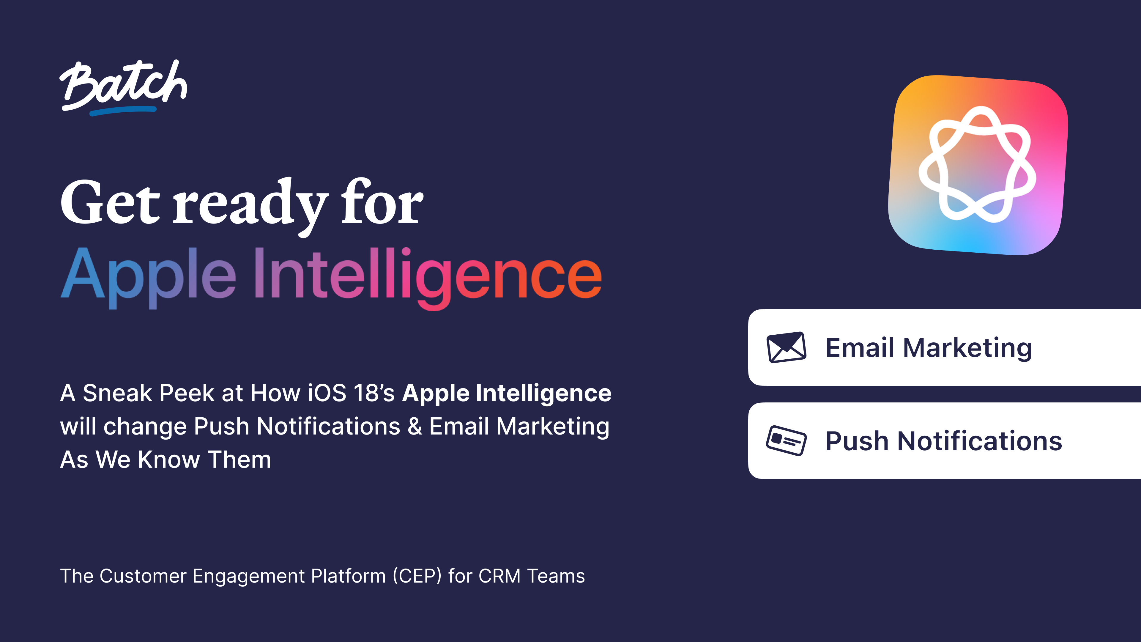Batch | Apple Intelligence Impact on Push Notifications and Email